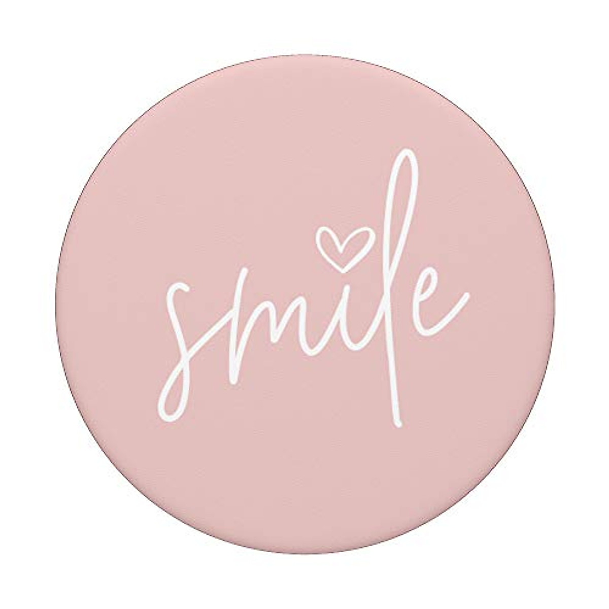Smile Positive Inspirational Quote - Light Pastel Pink PopSockets PopGrip: Swappable Grip for Phones & Tablets