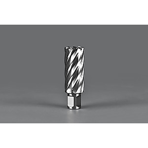 Annular Cutter Set 13 pcs JESTUOUS 3/4 Inch Weldon Shank 2 Cutting Depth and Cutting Diameter from 7/16 to 1-1/16 for Drill Press HSS Standard Kit Two Flat with 2 Pilot Pins
