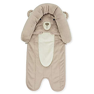 Travel Bug by GoldBug Baby & Toddler 3-Piece Head Support & Strap Covers Set for Car Seats & Strollers - Bear