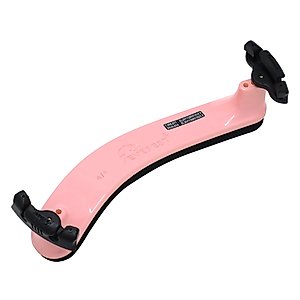 Everest Light Pink Spring Collection Size (4/4) Violin Adjustable Shoulder Rest