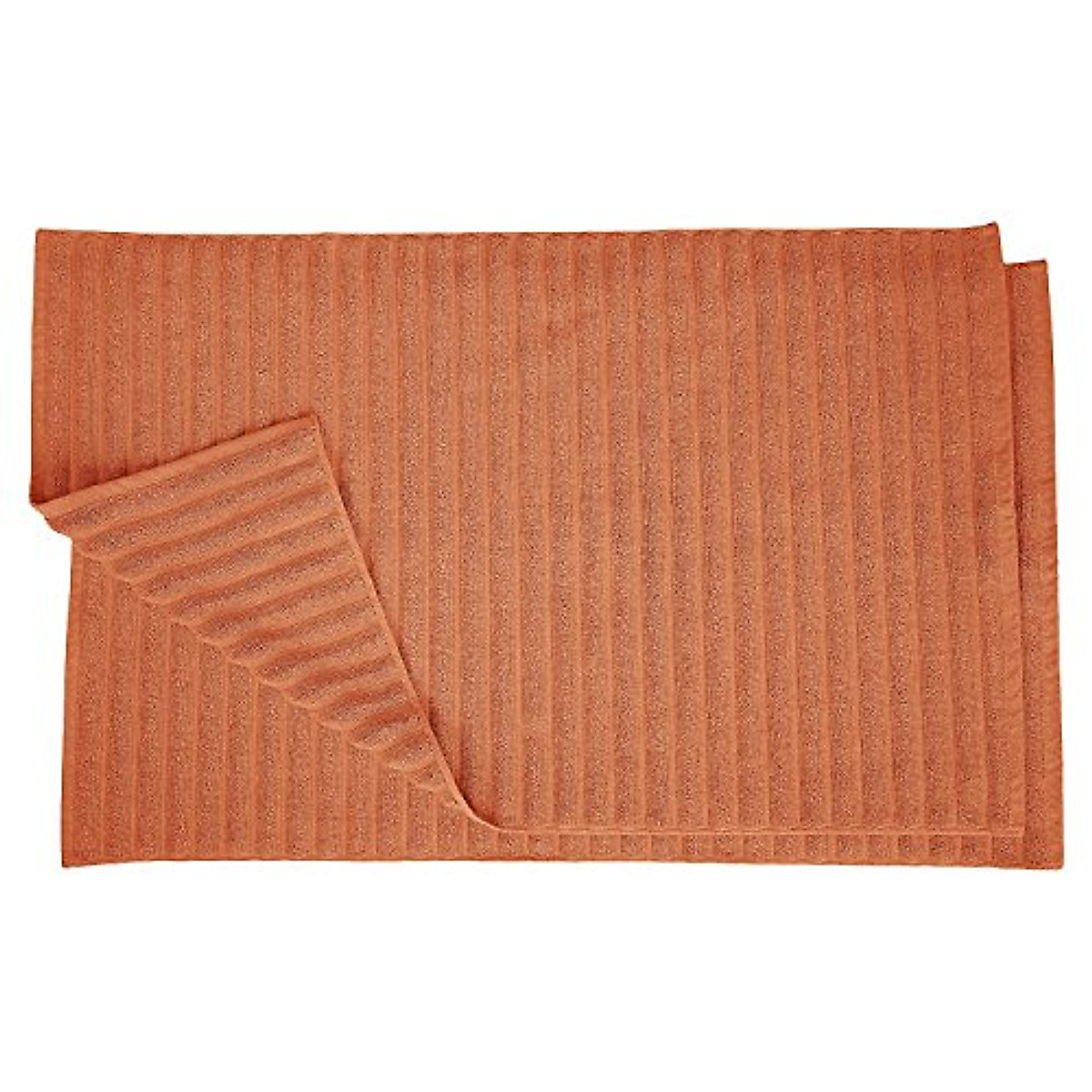Bath Mats Set 1000 Gram Long-Staple Combed Cotton for Bathroom, 2 Piece, Copper