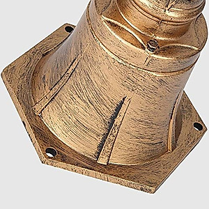 Pumnple 0.8M Outoor Post Light Garden Décor High Pole Pillar Lantern External Landscape Waterproof Street Column Lamp Luxury Colonial Classical Bronze Aluminum Fixture IP65 Rated