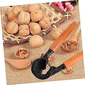 KJHBV Butter Pecan Home Tools Crab Tools Vintage Walnut Chestnut Cutter Nuts Opener Tool Walnut Sheller Walnut Opener Walnut Pliers Pecans Bottle Opener Nutcracker Bamboo Walnut Shells