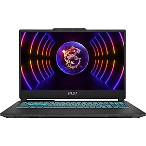 MSI Cyborg 15 A13VE 2023 Gaming Laptop 15.6" FHD 1920x1080 IPS 144Hz 14-Core i7-13650H 64GB DDR5 4TB SSD NVIDIA GeForce RTX 4050 6GB GDDR6 Wi-Fi 6 Backlit Keyboard Windows 11 Pro w/ONT 32GB USB