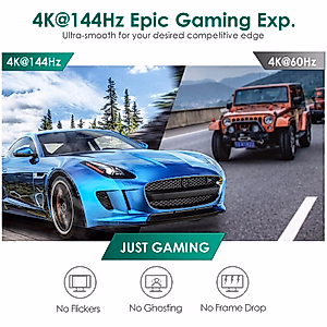 USB C to DisplayPort, 6FT 8K (4K@144Hz/120Hz) USB-C Thunderbolt 3 to DisplayPort Cable 32.4Gbps for iPhone 15 Series, M1/M2 MacBook Pro, MacBook Air/iPad Pro, XPS 15 and More