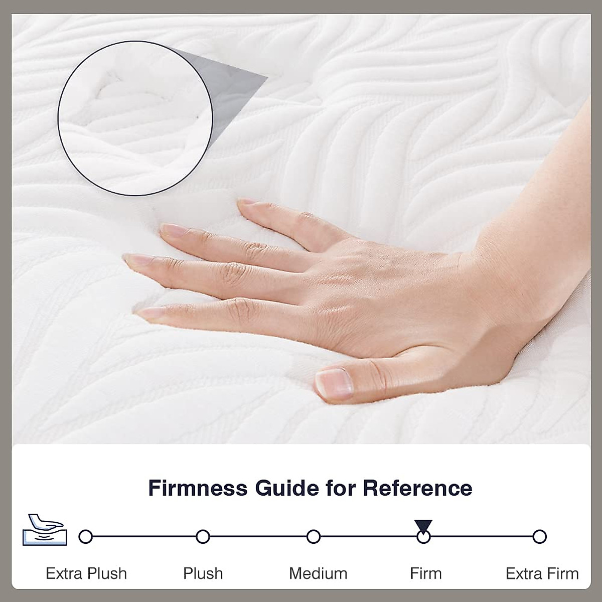 Avenco Twin XL Mattresses 10 Inch, Hybrid Mattress Medium Firm, XL Twin Mattress in a Box with Gel-Infused Memory Foam&Pocketed Springs, Motion Isolation, Breathable Knit Fabric, Strong Edge Support