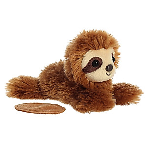 Aurora® Adorable Shoulderkins™ Sam Sloth™ Stuffed Animal - On-The-Go Fun - Interactive Play - Brown 6 Inches