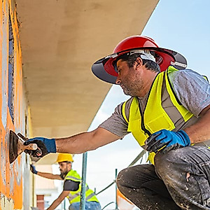 Glosaie Premium Hard Hat Visor Fits Standard V-Gard Full Brim Attachment for Men or Women Working Outside