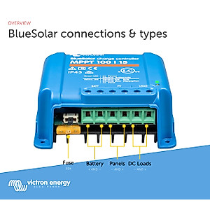 Victron Energy BlueSolar MPPT 100V 15 amp 12/24-Volt Solar Charge Controller