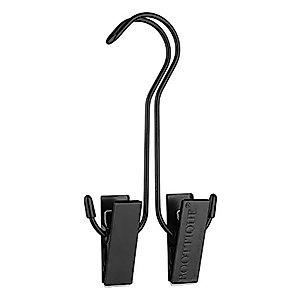 The Boot Hanger in Black - Shoe Storage Space Saver (Set of 3); Boot Hanger, Boot Holder, Boot Clips (Black)