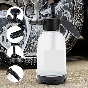 TENAGE Spray Bottle Manual Foam Watering Can High Pressure Adjustable Snow Car Wash Water Spray Bottle Snow Foam Soap Spray Kettle