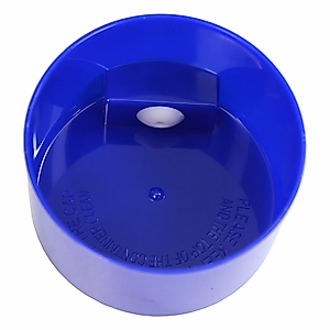 Tightvac - 1/2 oz to 3 Ounce Airtight Multi-Use Vacuum Seal Portable Storage Container for Dry Goods, Food, and Herbs - Blue Cap & Clear Body