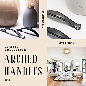 HESTIA HARDWARE 10 Pack | Black Cabinet Pulls 3 Inch Kitchen Cabinet Handles Kitchen Handles for Cabinets Bedroom Drawer Pulls Cupboard Handles (Z8.10.D)