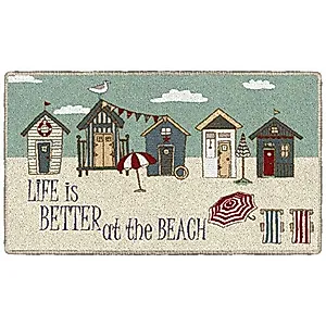 Brumlow MILLS Better at The Beach Indoor or Outdoor Area Rug for Kitchen, Bedroom Door Mat, Entryway Rug, 20" x 34"