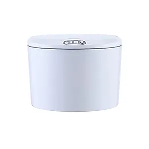 Trash Can 3L Mini Desktop Garbage Bin Trash Can Kitchen Bathroom Wastebasket Automatic Sensor Waste Bin Smart Small Wastebasket Trash Can Wastebasket
