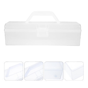 Cabilock 4 Pcs Noodle Storage Box Snacks Storage Container Fridge Containers Refrigerator Storage Bins Pasta Spaghetti Sundries Storage Container Plastic Cosmetic Food White