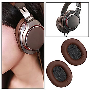 Pair of Ear Pads Earmuffs Protein Leather Foam Replacement Ear Cushions Compatible with ATH-MSR7 MSR7B MSR7NC MSR7SE MSR7BT Headset