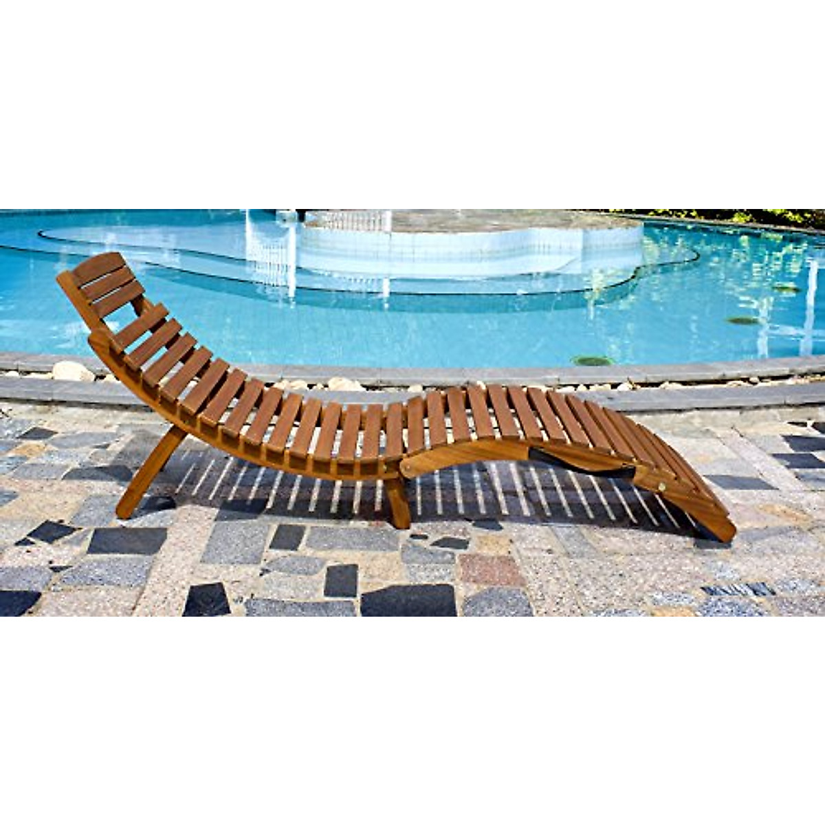Merry Garden Curved Folding Chaise Lounger