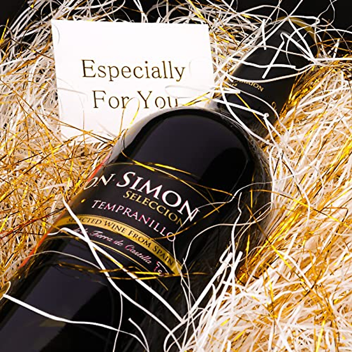 Zwish 1LB Basket Filler Iridescent Film PP Hamper Shreds Paper Shredded Crinkle Confetti for fo Gift Basket, Bags Packaging Filling-White & Gold