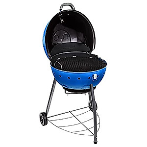 Char-Broil 21302145 Kettleman TRU-Infrared Charcoal Kettle Grill, Blue
