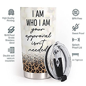Macorner Gifts for Women - Stainless Steel Tumbler 20oz - Gift Ideas for Leopard Lovers & Birthday Gifts For Women, Mothers Day Christmas Gifts for Women Best Friends Sister Mom Her