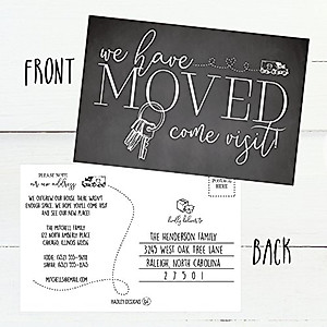 Set of 50 We've Moved Postcards, Change of New Address Moving Announcements, House Warming Gifts, Weve Moved Cards, We Have Just Moved Note Cards, Pack of Real Estate Home Postcard Announcement
