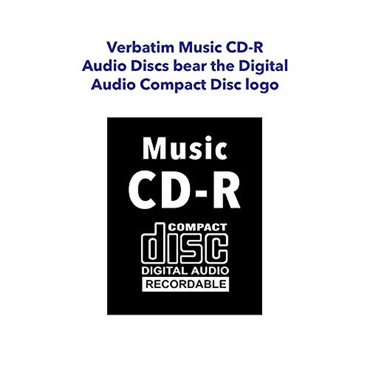 Verbatim Music CD-R 80 Minute 700 MB Blank Recordable Audio Discs 25pk Spindle