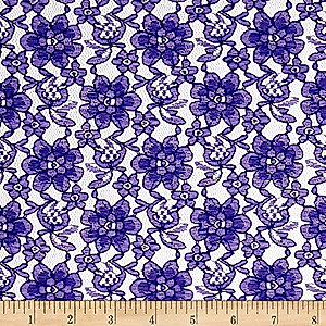 Raschelle Lace Purple Fabric By The Yard