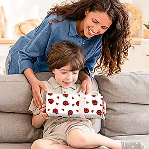 Konsait Ladybug Wrapping Paper Large Sheet Flat Gift Wrapping Paper For Men Women Boys and Girls Wrapping Paper Birthday 4 Different Designs 27.6 x 20.5 Inch - 12 sheets