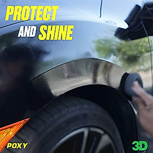 3D Poxy Montan Butter Car Wax – 16oz – High Gloss, Non-Staining Car Wax Sealant with Long Lasting Protection – For Cars, RVs, and Boats – Silky Soft Feel, Deep Shine, Wet Look