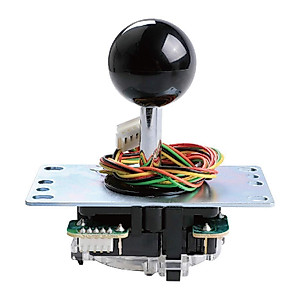 Sanwa JLF-TP-8YT Joystick + Sanwa 8 pcs OBSF-30 Push Button Bundle Kit Color : Black - for Arcade Game 4 & 8 Way Adjustable, Compatible with Catz Mad SF4 Tournament Joystick S@NWA