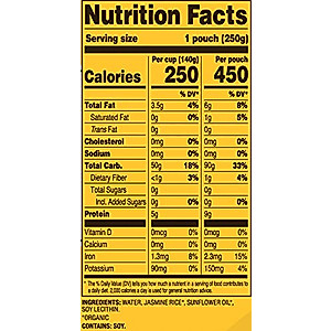 Tasty Bite Jasmine Rice, Microwaveable Cooked Rice, 8.8 Ounce (Pack of 6)