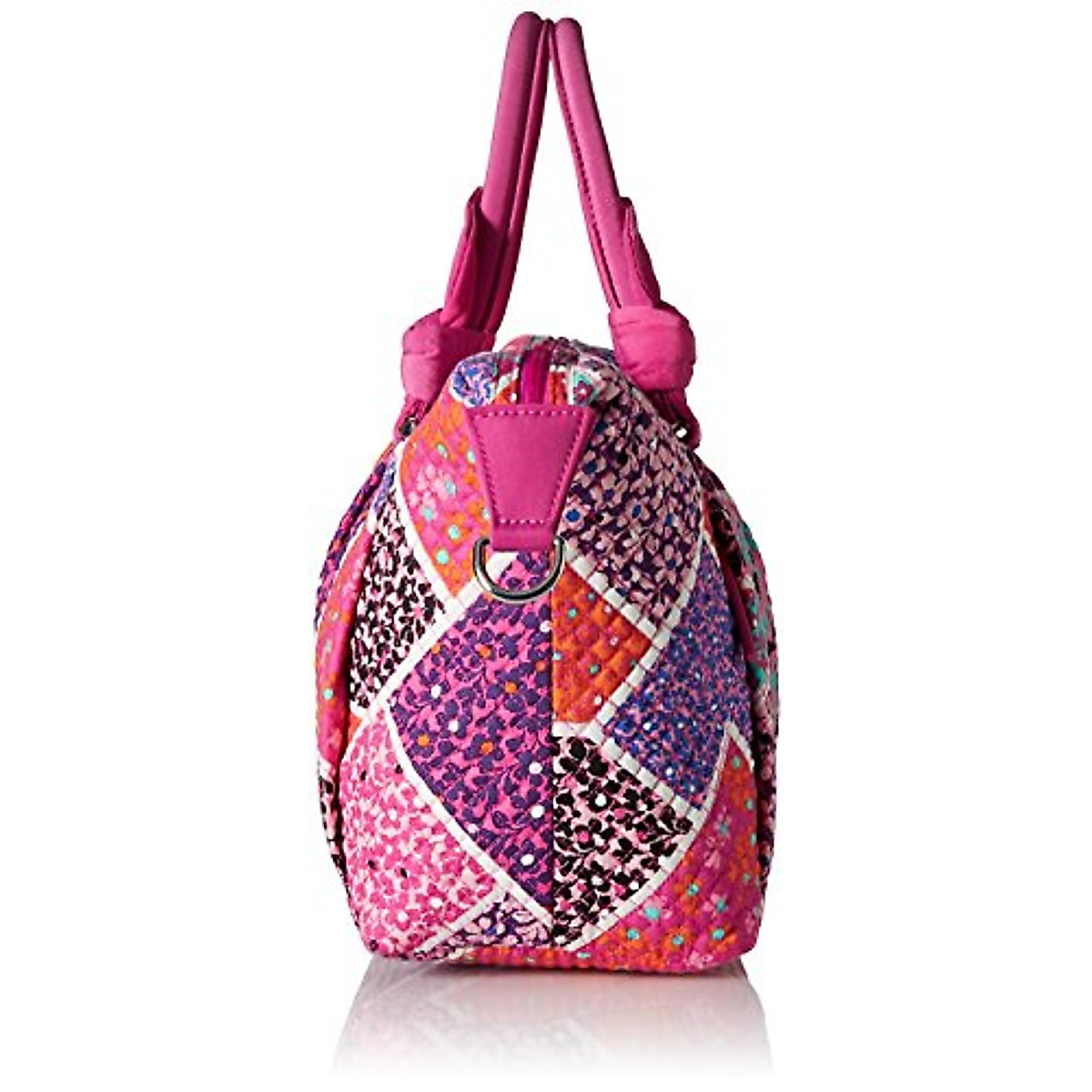 Vera Bradley Women's Cotton Hadley Satchel Purse, Modern Medley, One Size