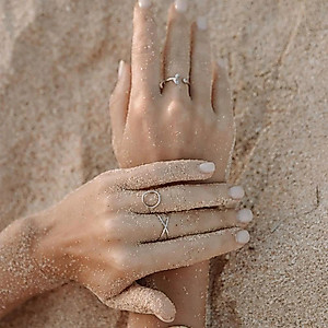 Honsny 11PCS Adjustable Stackable Rings for Women, Silver Gold Knuckle Rings Set Joint Finger Rings Pack Cute Rings for Teen Women