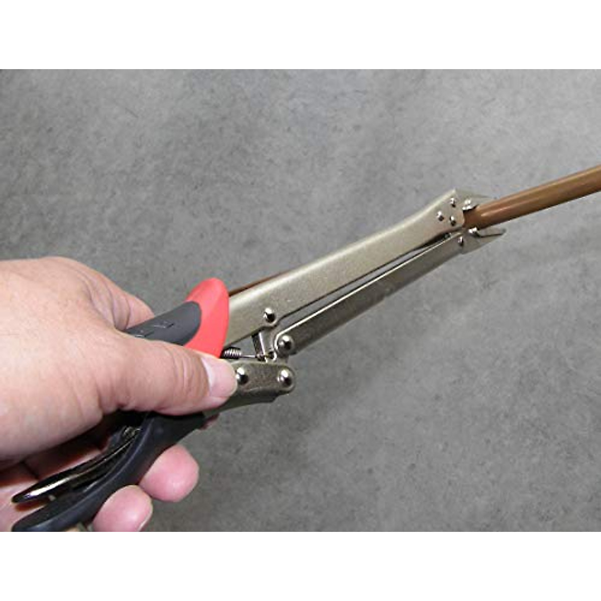 Triplett TT-200 LongLockers 15-inch Extended Reach Locking Pliers with Non-Slip Handles, Red, Silver, Black