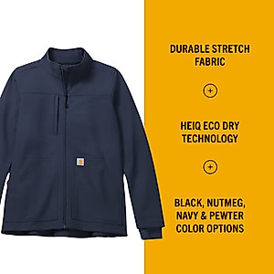 Carhartt Women's Fluid Resistant Fleece Jacket, Navy, S