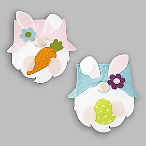 Easter Chair Covers - Festive Decoration for Back of Dining Chairs - Gnomes