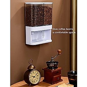 Rice Dispenser,Cereal Dispenser,Dry Food Dispenser, Rice Storage Container,Laundry room storage,Capacity Of 0.79 Gal, Suitable For Rice, Red Rice, Black Rice, Beans, Washing Powder And Dog And Cat Food