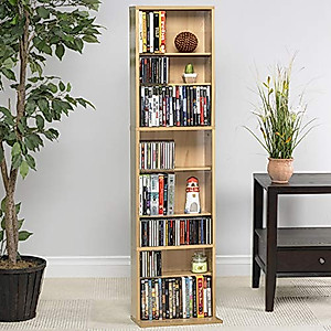 Atlantic 74735728 Summit CD DVD Shelf For Inside, Media & collectable storage, Engineered Wood, Maple, FURNITURE