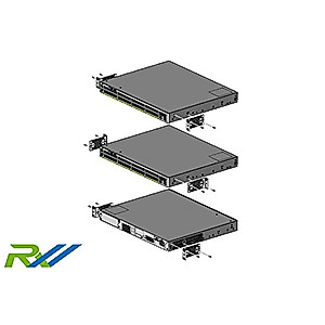 RW RoutersWholesale 19" Rack Mount Kit Compatible/Replacement for Cisco Catalyst 2960-X and 2960-XR Series Switches