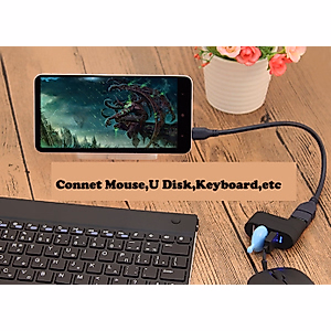 Sudroid 3-Port USB 2.0 Rotatable Hub [90°/180° Degree Rotatable] (Black)