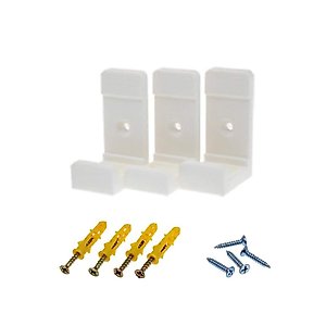 New Game Storage Set Bracket Wall Mount Console Stand Controller Holder Host Rack(2 sets-For PS4 Slim,white)