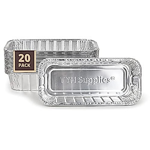 20 Pack Grease Drip Pan Liners | Compatible with Weber Genesis II LX 400 & 600, Summit 400 & 600 Gold & Platinum 6-burner Series, SmokeFire EX4, EX6 | Disposable Aluminum BBQ Drip Tray | 11 x 5 Inch