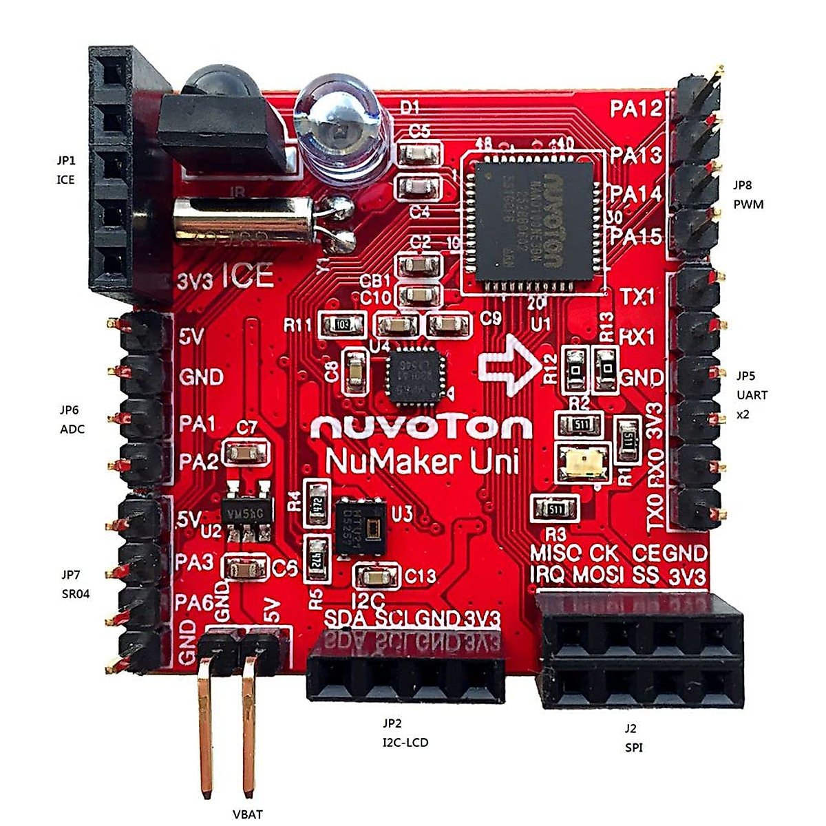 ARM Cortex-M Single-chip NuMaker Uni Series wear Development Board Winder