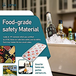 Ice Cube Bin Scoop Trays - Use It as a Portable Box in the Freezer, Shelves, Pantry