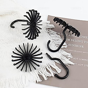 AUEAR, 16 Pack 360 Degree Rotating Scarf Hanger Twirl Plastic Ties Hanger for Home Bedroom