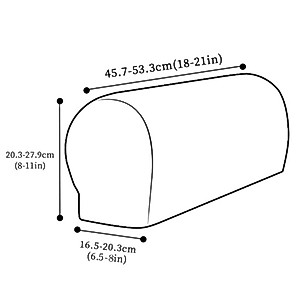 BAGASI 2pcs Sofa Armrest Cover Universal Elastic Sofa Couch Hand Rest Cover Dust Dirty Proof Settee Chair Arm Cover for Armchairs Sofa Couches Recliner,Light Blue