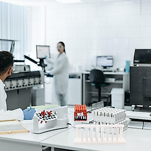 POPETPOP 3pack Test Tube Rack - Portable Test Tube Rack Storage Rack Tube Holder Lab Equipment for Aquarium Laboratory