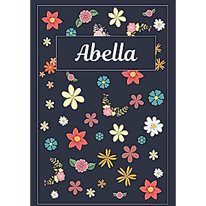 Abella: Agenda Personnalisé | Journal | 120 pages | A4 | Blanc | Idées Cadeaux (French Edition)