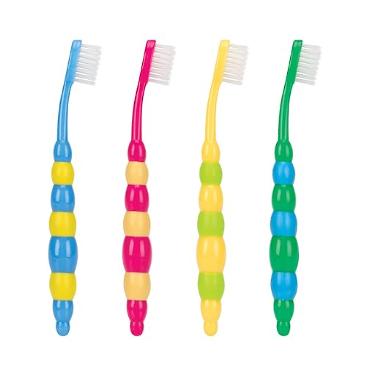 SmileGoods Y263 Child Toothbrush, 26 Tuft, Bubble Grip, Individually Packaged Toothbrushes, Assorted Colors, Bulk Pack of 72